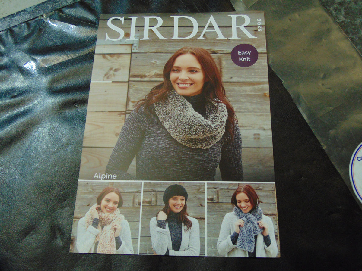 Sirdar Alpine Knitting Pattern 8206 Lady's Accessories – S and P Leisure