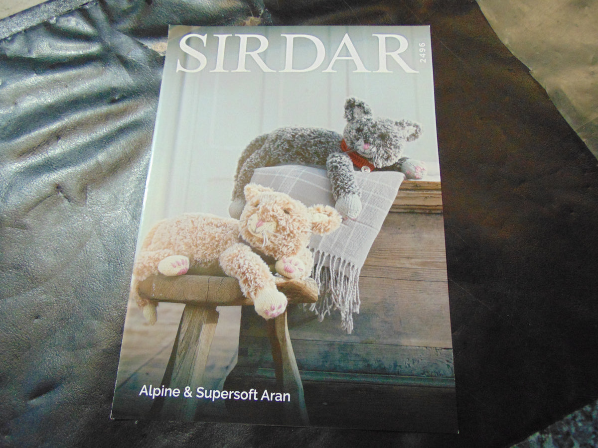 Sirdar Alpine and Supersoft Aran Knitting Pattern 2496 Cats – S and P ...