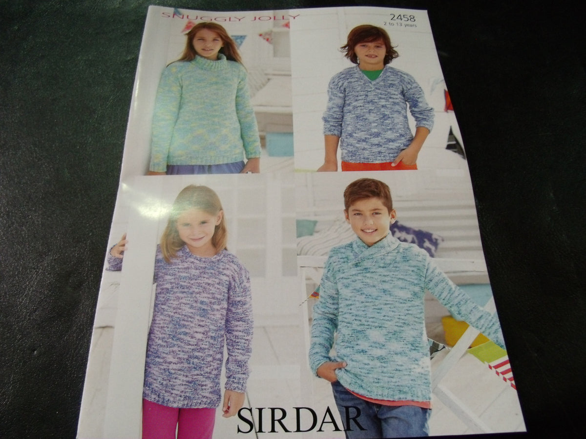 Sirdar Childrens Knitting Pattern - 2458 - Snuggly Jolly Yarn – S and P ...