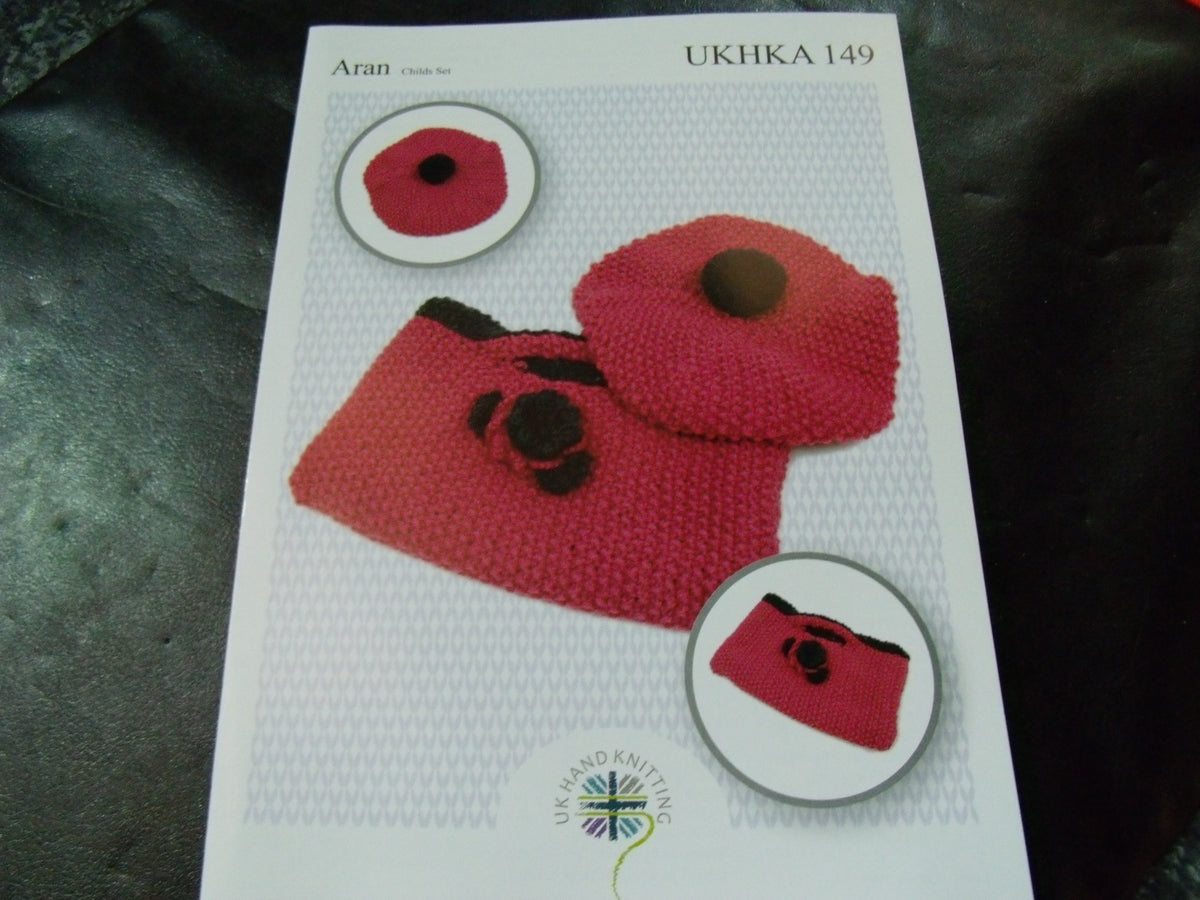 UKHKA Aran Childs Set Knitting Pattern 149 – S and P Leisure