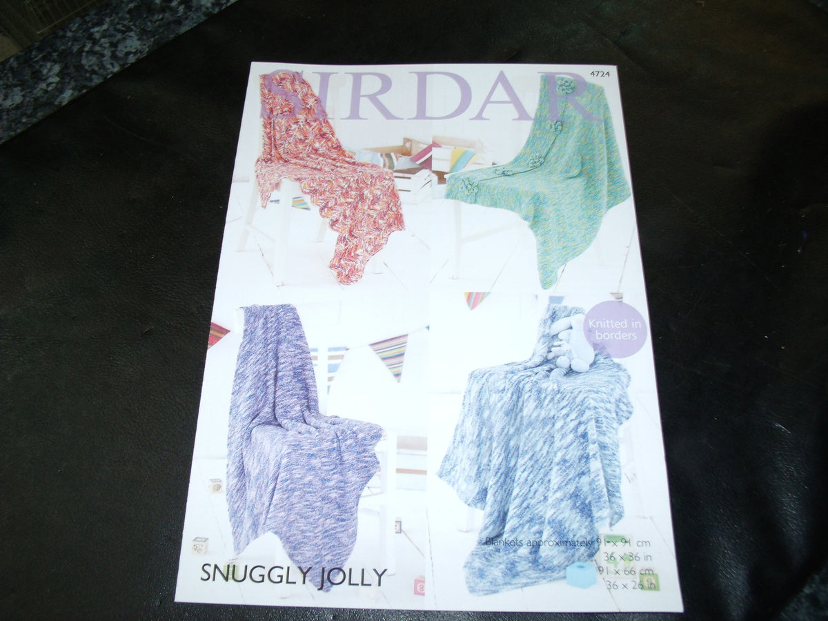 Sirdar Snuggly Jolly Blankets Knitting Pattern 4724 – S and P Leisure