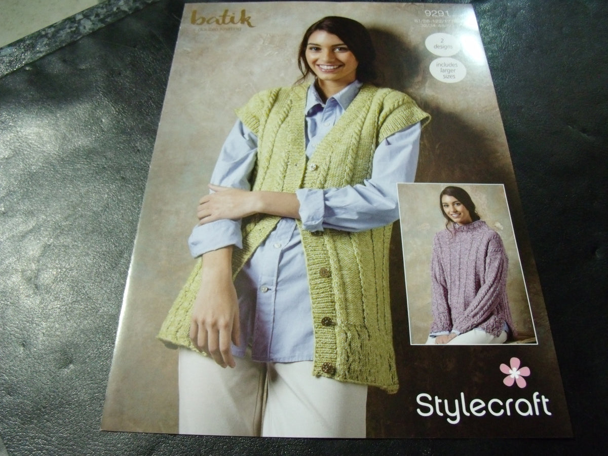Stylecraft Batik Double Knitting Pattern 9291 (2 Knit Designs) – S and ...