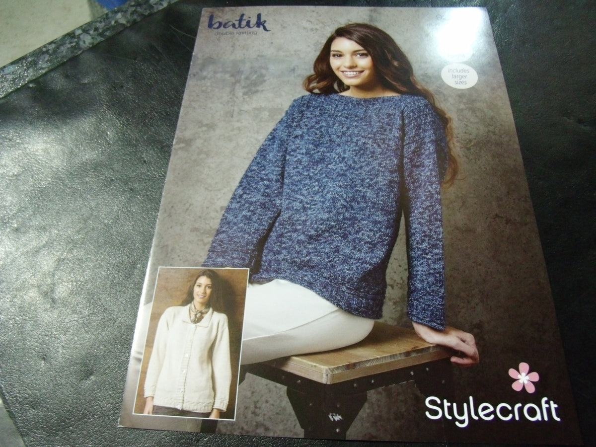 Stylecraft Batik Double Knitting Pattern 9289 (2 Easy Knit Designs) – S ...