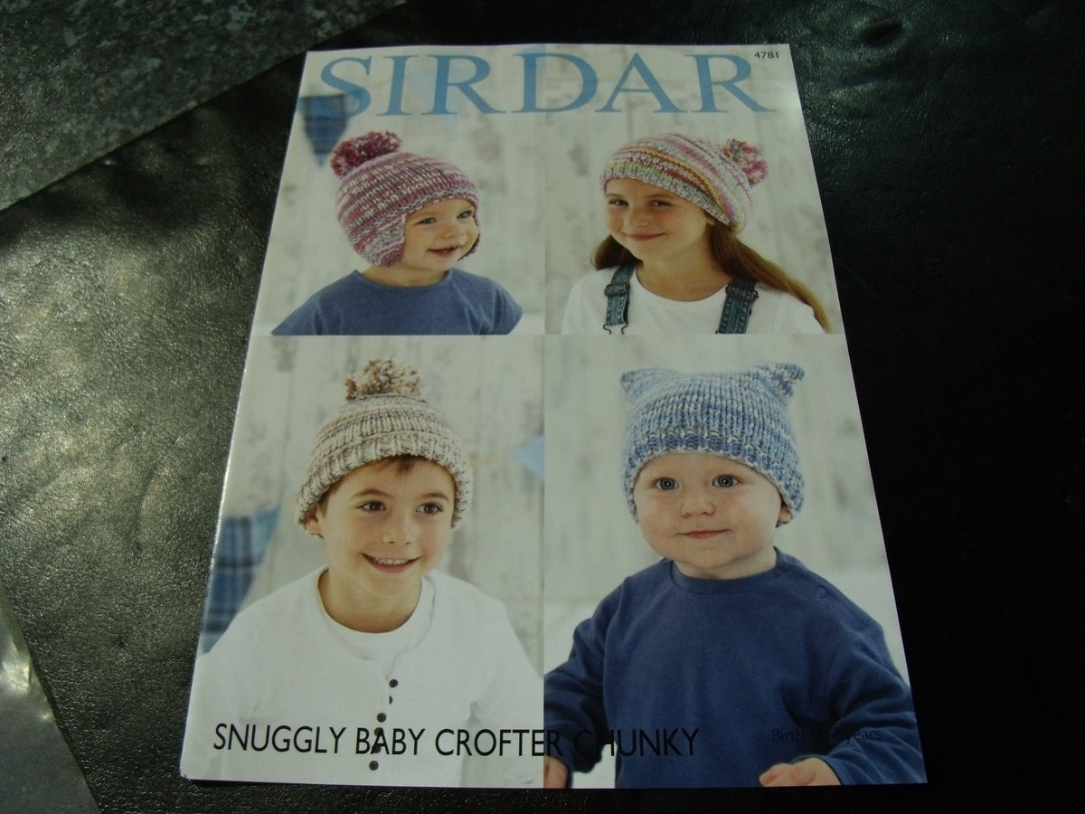 Sirdar Snuggly Baby Crofter Chunky Knitting Pattern 4781 – S and P Leisure