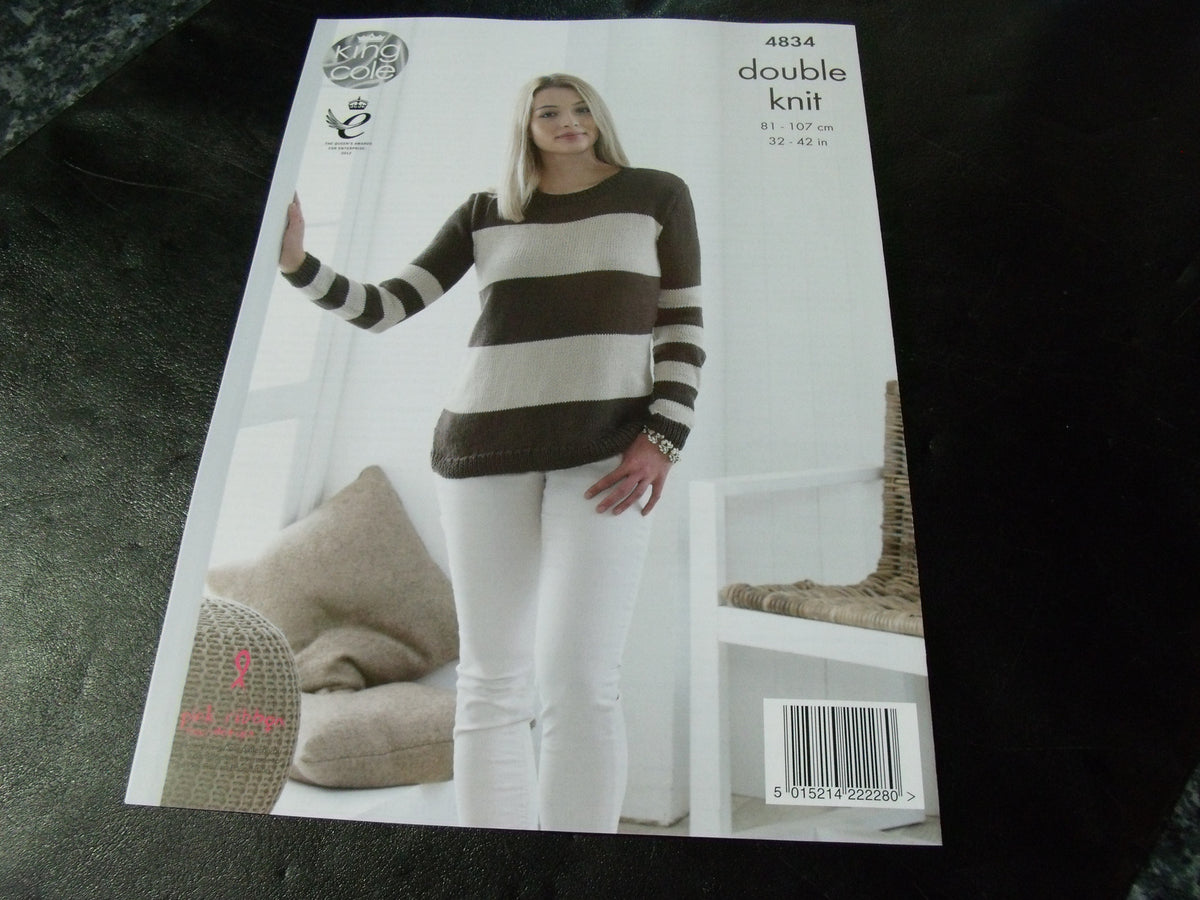 King Cole Double Knit Pattern 4834 Sweaters – S and P Leisure