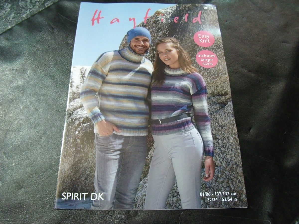 Hayfield Spirit Double Knitting Pattern 8038 – S and P Leisure