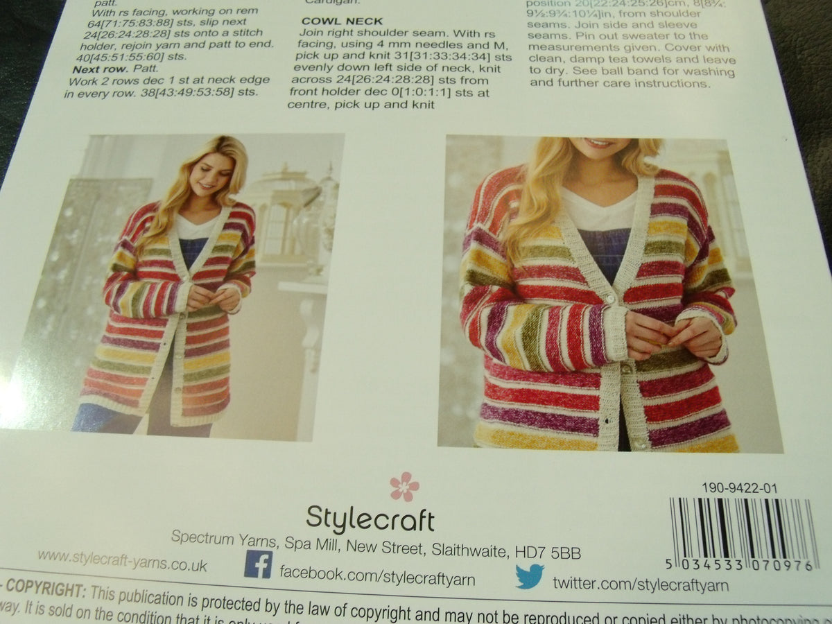 Stylecraft Double Knitting Pattern 9422 Two designs – S and P Leisure