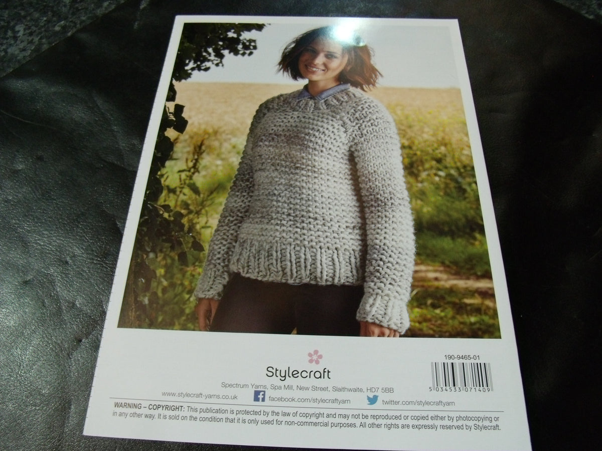 Stylecraft Swift Knit Mega Super Chunky Pattern 9465 – S and P Leisure